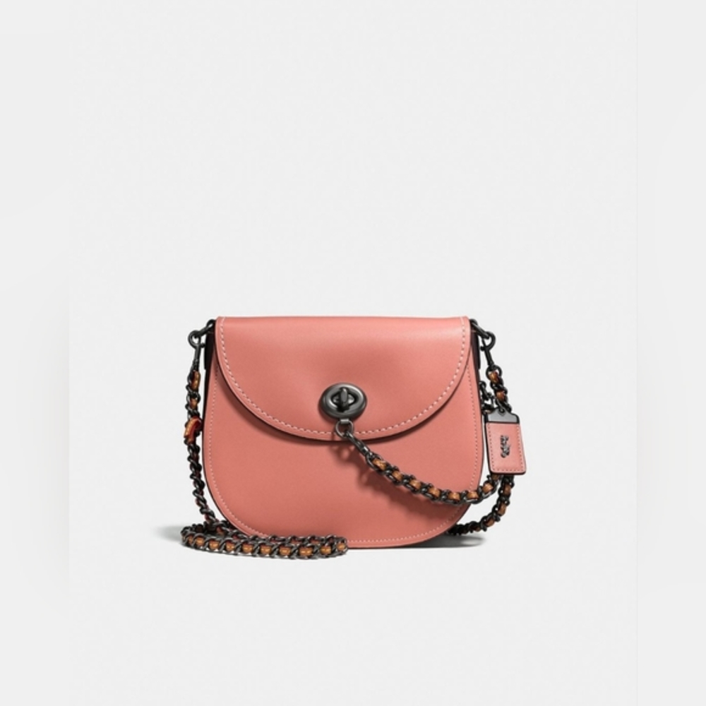 Coach 1941 Turnlock Saddle Bag In Melon - Gem
